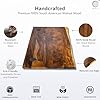 Amazon.com: Standing Desk – Walnut Solid Wood Desk, Natural Live Edge ...