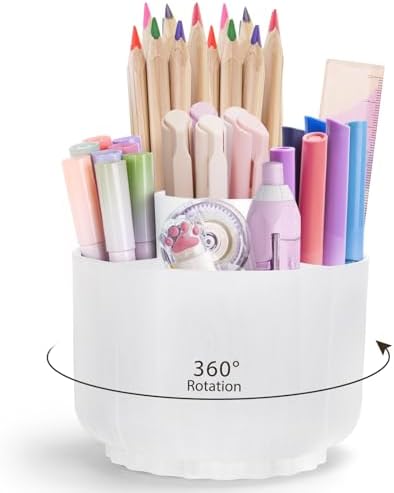 Amazon.com: Zxglxinyao 360 Degree Rotating Pen Holder for Desk ...