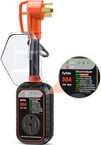 Amazon.com: S7 50 Amp RV Surge Protector,12000J Upgraded RV Power Surge ...