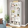 Amazon.com: Tribesigns 78-inch Tall Bookcase, Modern 7-Tier White ...