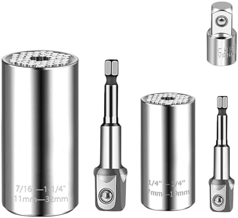 Athlife Universal Socket Set (7-19mm 11-32mm) Super Socket For Unscrew ...