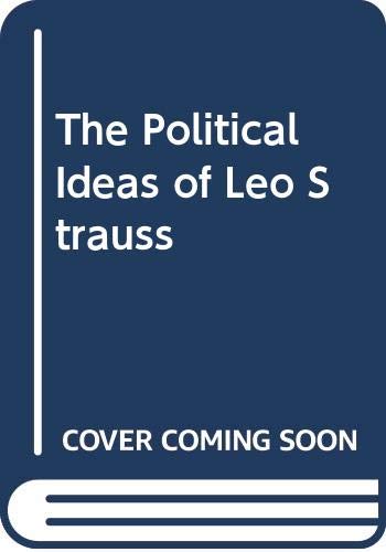 Amazon.co.jp: The Political Ideas of Leo Strauss : Drury, Shadia B.: 洋書