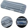 Miaija 2Pieces Razor Storage Box Square Transparent Shaving Box Plastic ...