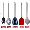 Amazon.com: COOK WITH COLOR Silicone Cooking Utensils, Kitchen Utensil ...
