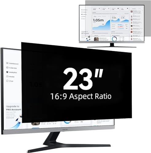 Amazon.com: Mamol 23 Inch Computer Privacy Screen Filter for 16:9 ...