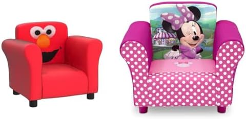 Amazon.com: Delta Children Sesame Street Elmo Upholstered Chair, Red ...