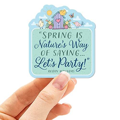 Amazon.com: Robin Williams Spring Quote Sticker - Cute Nature Decals ...
