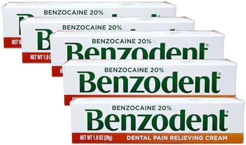 Amazon.com : Benzodent Dental Pain Relieving Cream, 1 Ounce - Buy Packs ...