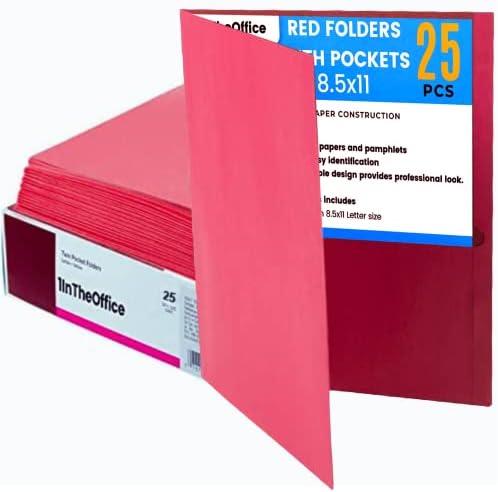 Amazon.com : 1InTheOffice Pocket Portfolio, Embossed Pocket Paper ...