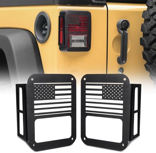 Amazon.com: GLOBLED Tail Light Guards Covers Compatible with Jeep ...