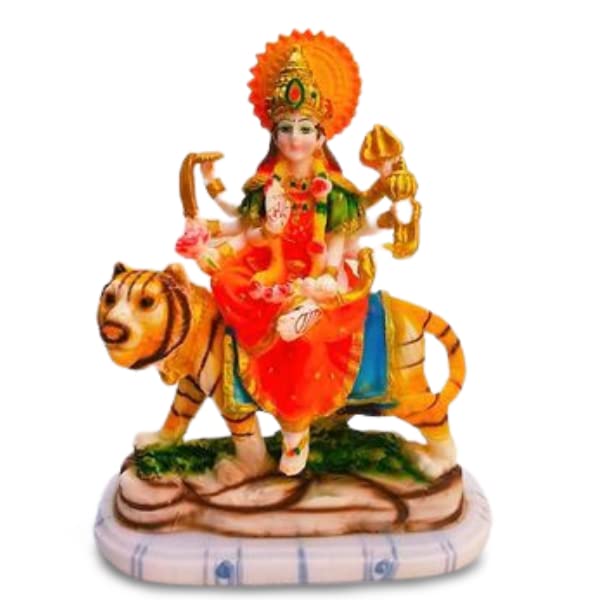 Buy The MLS Marble Finish Sherawali MATA/Durga Maa/Vaishno Devi Statue ...