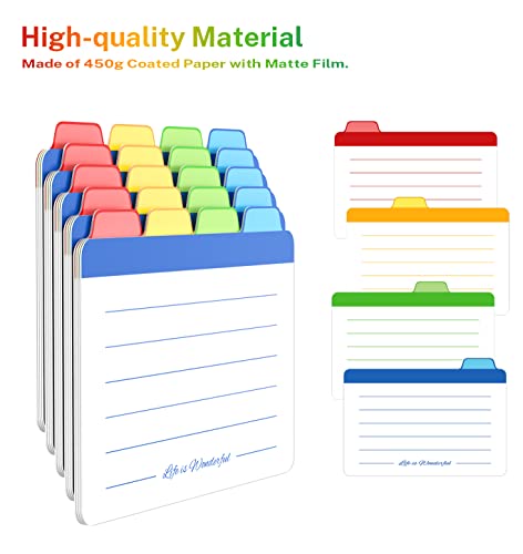 Snapklik.com : Index Cards Guide Dividers 3x5 Inches, The Blank Index ...