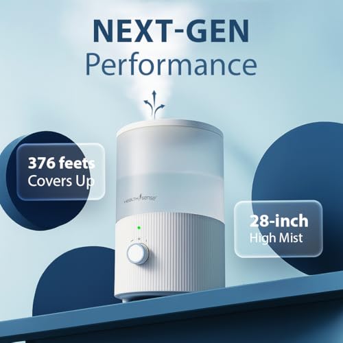 HealthSense Cool Mist Humidifier for Room Moisture, 3.3L Ultrasonic Air ...