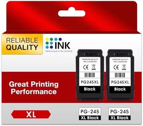 Pitooler for Canon Ink 245 246, Printer Ink for Canon PG-245XL 246XL ...