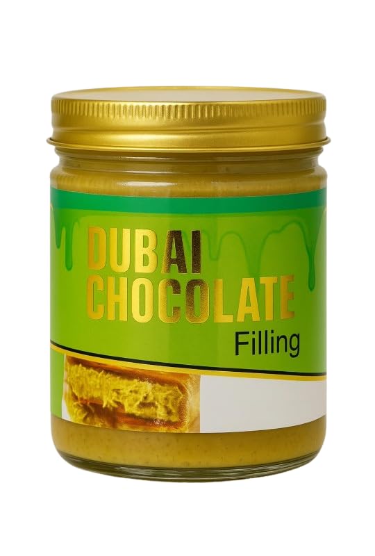 Amazon.com : Dubai Pistachio Chocolate Bar Filling – Premium Pistachio Cream with Crispy Kataifi ...