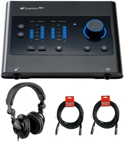 Amazon.com: PreSonus Quantum ES 2 USB-C Audio Interface Bundle with ...