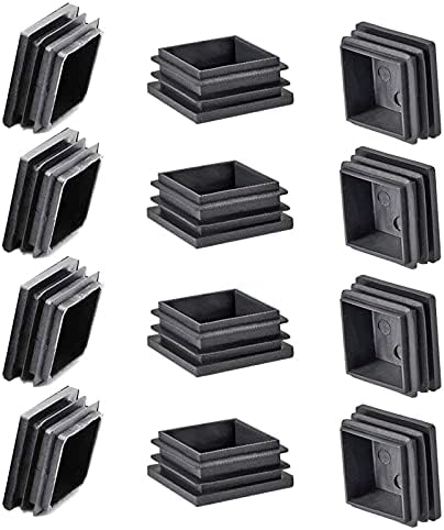 Amazon.com: WZB, 2 Inch 2x2 Square Tube End Cap Plastic Plugs 12 Pack ...