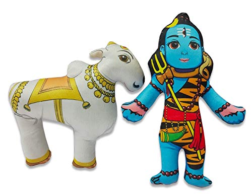 Lord Shiva & Nandi Soft Toy (1) : Amazon.in: Toys & Games