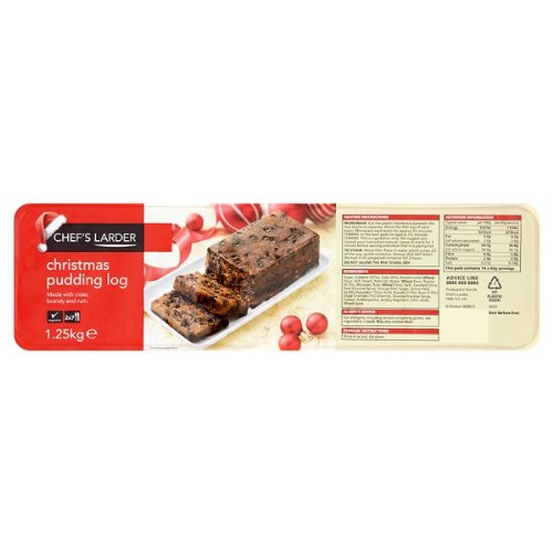 Amazon.com : Chefs Larder Chef's Larder Christmas Pudding Log 1.25Kg ...