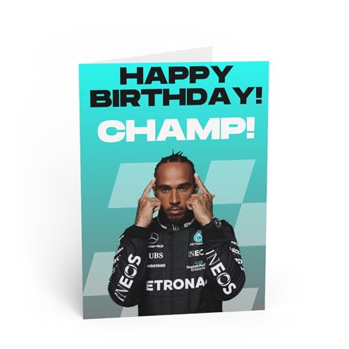 F1 Birthday Card Lewis Hamilton - F1 Birthday Card For Son - F1 ...