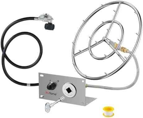 Amazon.com: Skyflame 24" Jet Burner Ring Kit, Stainless Steel Double ...