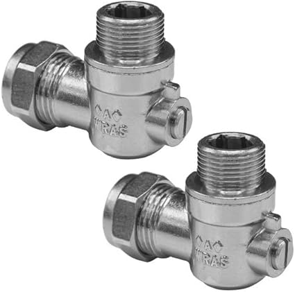 NPH 15mm x 1/2" Male Threaded Flat Faced Isolation Ball o fix Angle ...