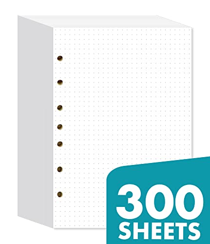 Snapklik.com : Dotted Filler Paper Pack Of 300 Sheets, 7 Hole Punched ...