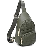MARCO M KELLY Crossbody Bags for Women Travel Vegan Leather Multi Zip ...