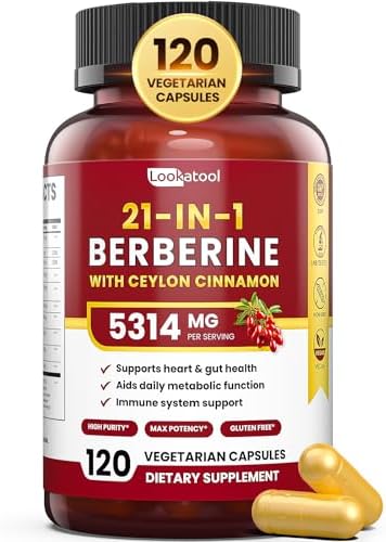 Amazon.com: Berberine with Ceylon Cinnamon: 2200 mg Per Capsule - 180 Capsules | Natural ...