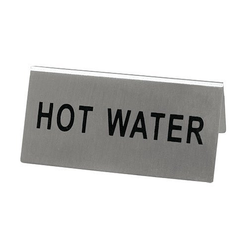 Buy Update International Hot Water Table Tent Sign 3" x 1.5" - TS-HWT ...
