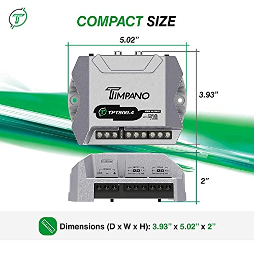 Snapklik.com : Compact 4 Channel Amplifier Car Audio 500 Watt, 4 X 125 ...