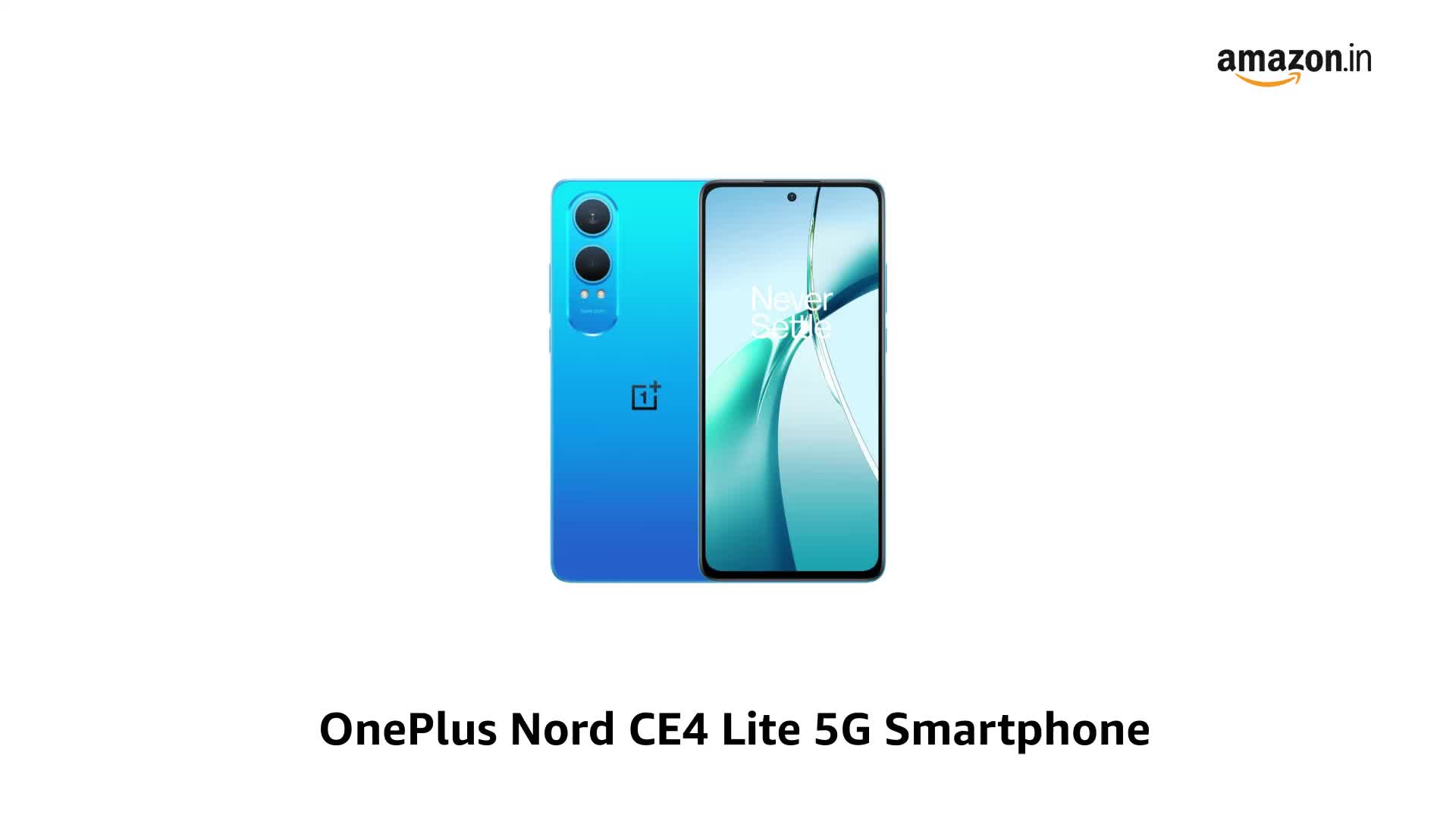 Watch OnePlus Nord CE4 Lite 5G ﹙Mega Blue, 8GB RAM, 128GB Storage﹚ on ...