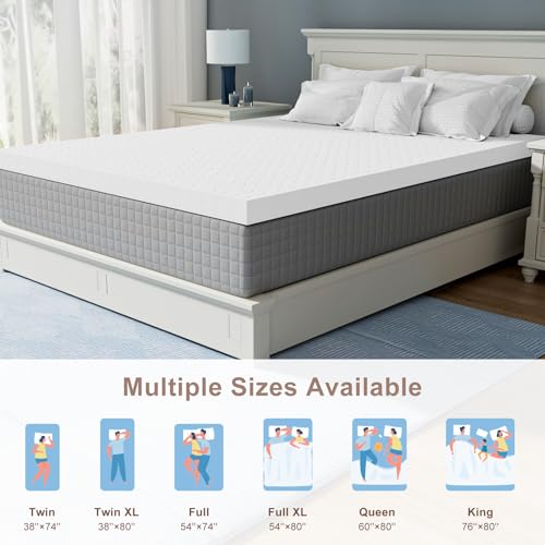 Snapklik.com : UniPon Firm To Extra Firm Mattress Topper 3 Inch Foam ...