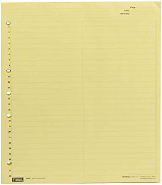 Amazon.com : Trial or Deposition Note Pad, Litigation Ruled, Lines ...