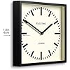 Amazon.com: JONES CLOCKS Box Wall Clock - Square Station Dial - Kitchen ...
