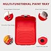 Amazon.com: Mister Rui 9 Inch Paint Tray with Liner, 21 Pack, Sturdy Plastic Paint Tray with 20 ...