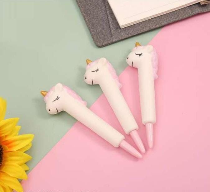 Radhya Accessories Squishy Foam Unicorn Pens Kawaii Stationery Stress ...