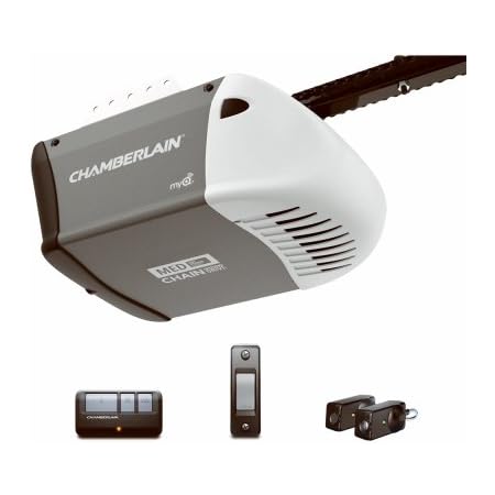 Chamberlain C2102 Chain Drive Garage Door Opener, 1/2-HP Motor ...