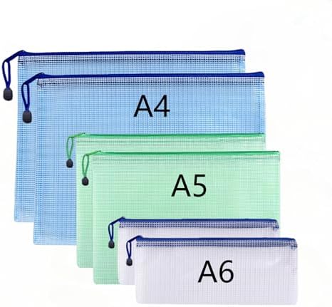 Plastic Wallets File Folder Zip Wallets A4 A5 A6 Zip Lock Bags for ...