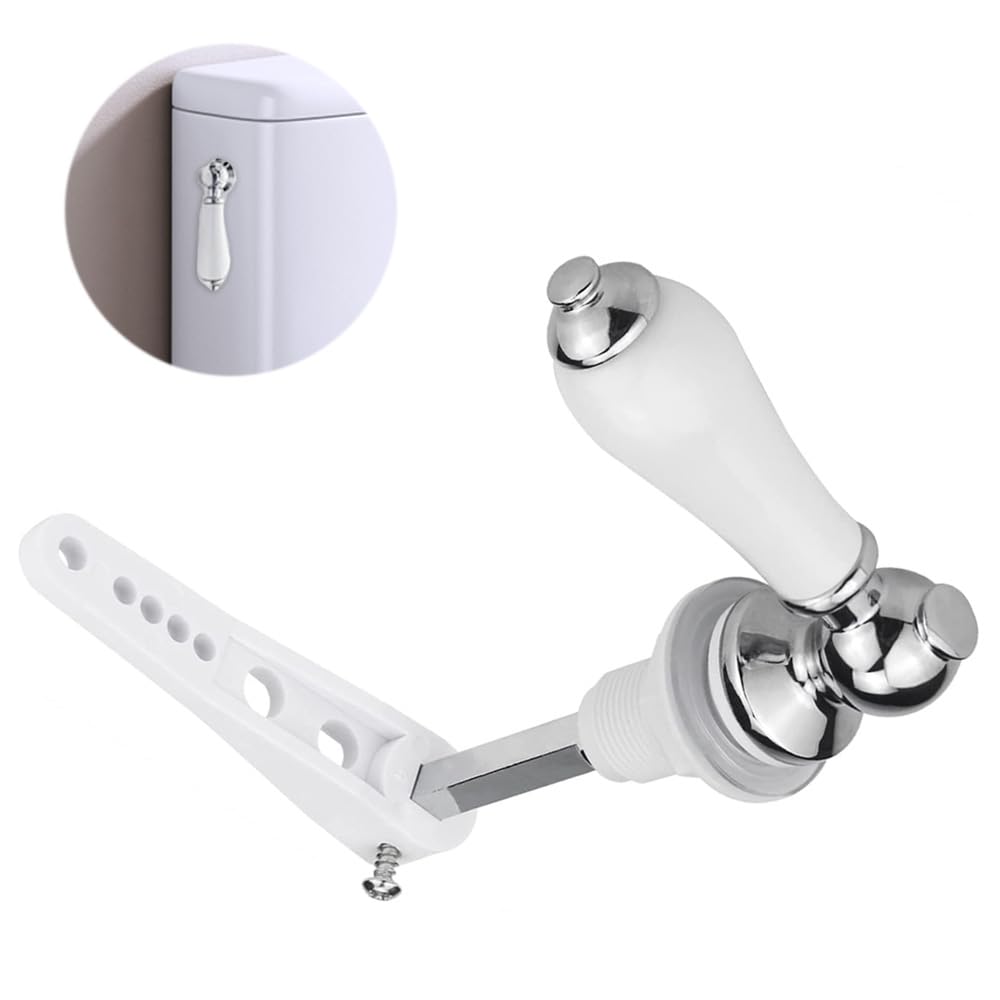XAVSWRDE Ceramic Toilet Flush Handle Replacement Ceramic Handle Cistern ...
