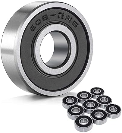 ZUBSHA 608-2RS 10PICS RUBBER SEALED BALL BEARINGS 8X22X7MM FOR 3D ...