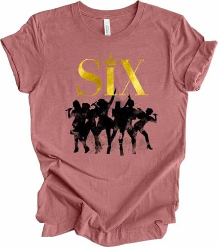 Amazon.com: Six the Musical T-shirt Musical, Broadway Musical Tshirt ...