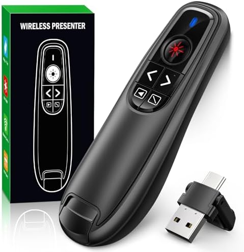 Amazon.com: Presentation Clicker Wireless Presenter Remote Clicker, USB ...