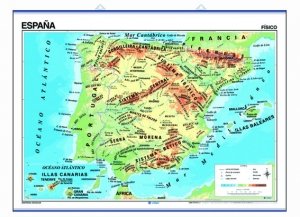 Amazon.fr - España, físico / político: Mapas Murales - Edigol Ediciones ...