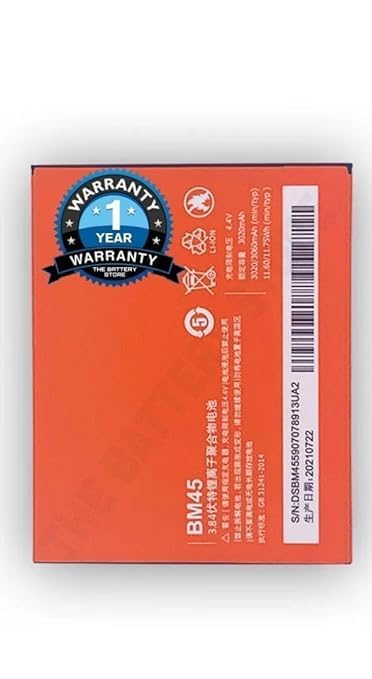 THE BATTERY STORE® Original BM45 Battery for Redmi Note 2 Battery with ...