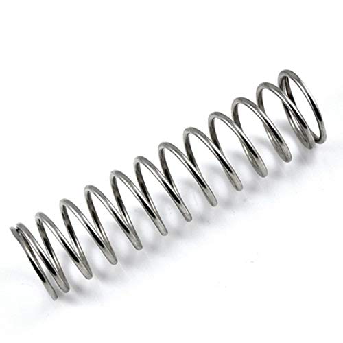 CREEYA 0.8x8x50mm Steel Compression Springs 10pcs 304 Stainless Steel ...
