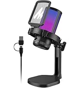 MAONO USB Gaming Microphone for PC, Noise Cancellation Condenser Mic ...