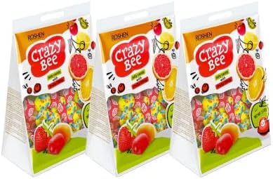 Amazon.com : ROSHEN Crazy Bee Jelly Candy with Fruity Filling, Made 6 ...