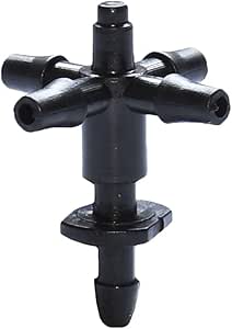 Amazon.com: Drip Irrigation 4 Way Cross Connector Dripper 5 Way Cross ...
