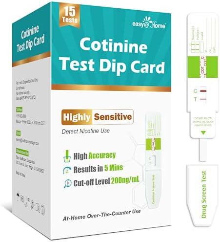 Amazon.com: Easy@Home Nicotine Testing Strips: Rapid Cotinine Cot Urine ...
